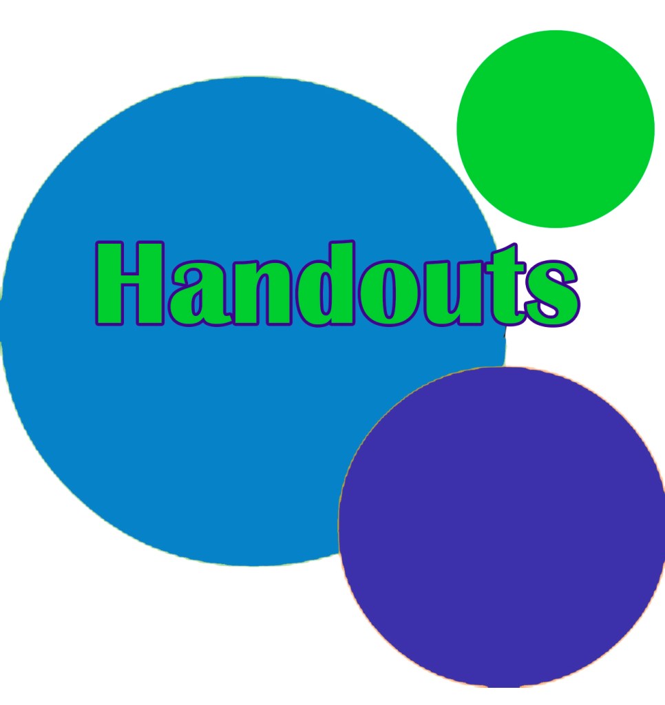 Handouts – Accounting Rocks!